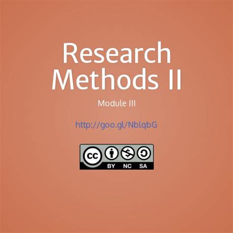 Seminar On Research Design Ii