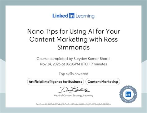 Surydev Kumar Bharti On Linkedin Certificate Of Completion