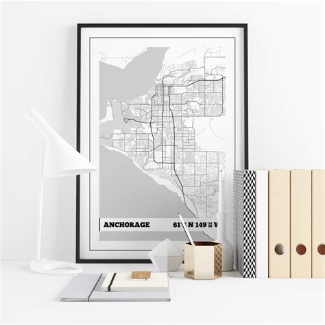 Anchorage Coordinates Map Print Igdprints Com