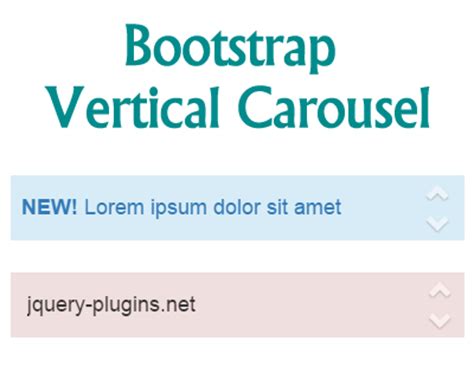 Bootstrap Vertical Carousel JQuery Plugins