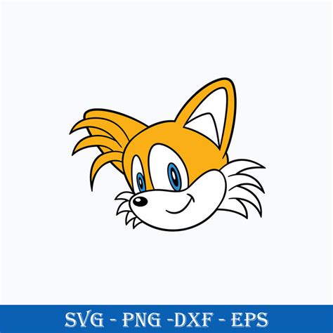 Tails Face Svg Sonic The Hedgehog Svg Cartoon Svg Png Dxf Inspire