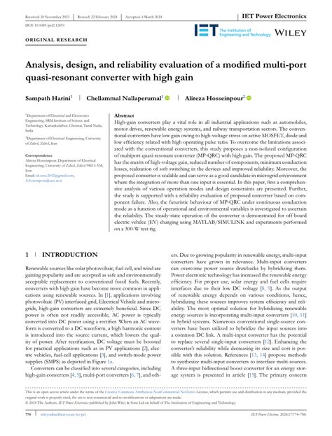 Pdf Analysis Design And Reliability Evaluation Of A Modified Multi
