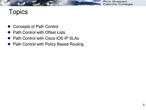 Ppt Cis 185 Ccnp Route Ch 5 Implementing Path Control Powerpoint