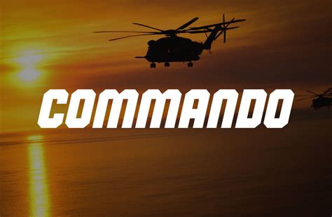 Commando Font Fonts Hut