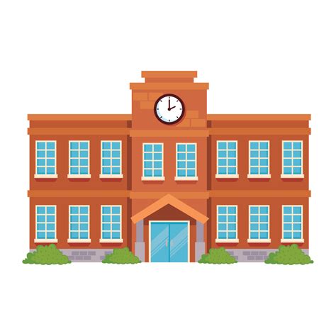 School Building Facade 11250703 Vector Art At Vecteezy