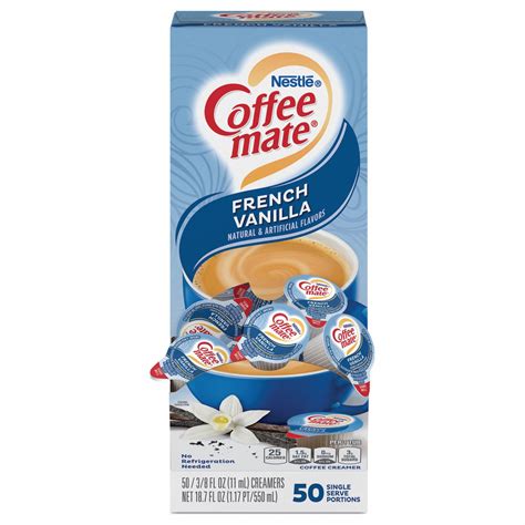 Coffee Mate French Vanilla 038 Oz Item Size French Vanilla Liquid