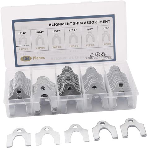 144 Pcs Auto Alignment Body Shims 1 16 1 64 1 32 1 8 Alignment Shims Assortment
