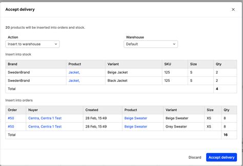 Accepting An Inbound Delivery From Your Supplier Centra Support