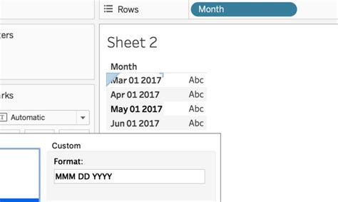 custom date format options not visible