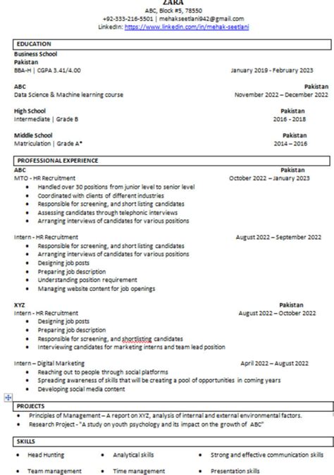 Write Edit And Recreate Your Resume By Mehakseetlani Fiverr
