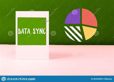 Writing Displaying Text Data Sync Word Written On Data That Is
