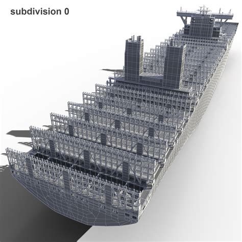 3ds Max Triple E Class Container Ship