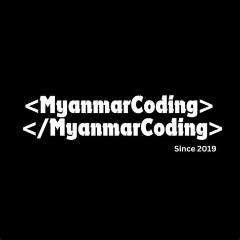 Myanmar Coding Youtube