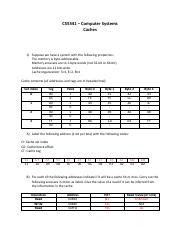 Understanding Cache Organization In Computer Systems Course Hero