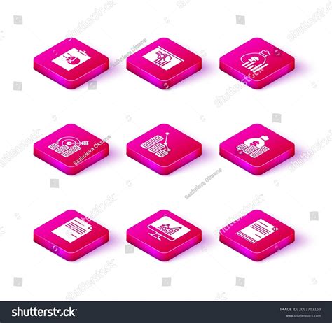 Set Document Computer Monitor Graph Chart Stock Vector Royalty Free Shutterstock