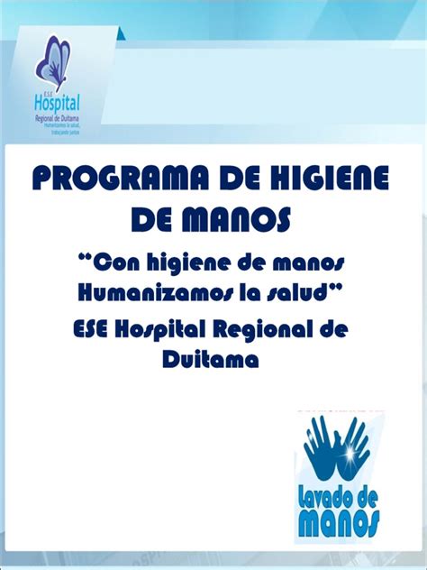 Programa De Higiene De Manos En Duitama Pdf Seguridad Del Paciente