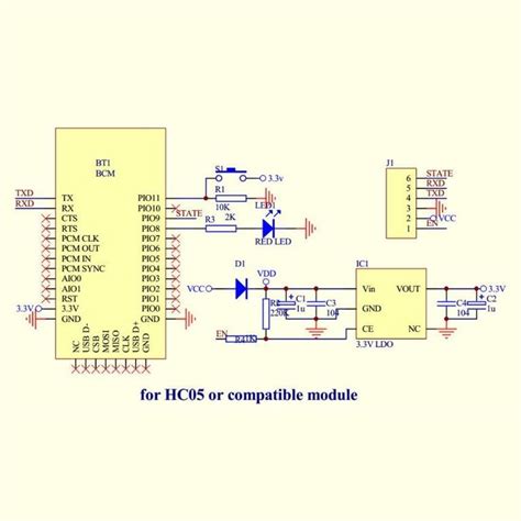 Hc 05 Wireless Bluetooth Rf Transceiver Master Slave Integrated Bluetooth Module 6 Pin Wireless
