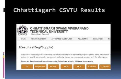 Cg Csvtu Results 2021 2nd 4th 6th Sem Diploma Be Mca Mba Result Sheet