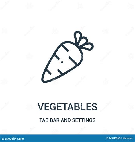Vegetables Icon Vector From Tab Bar And Settings Collection Thin Line