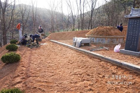 경기도 파주시 도내리 함양박씨 종중묘역에 사초 잔디작업 두번째 날입니다 용미리제1묘지 용미리제2묘지 벽제리묘지 묘지이장 파묘 묘지개장 묘지화장 파주시묘지이장