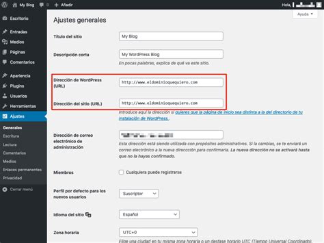 cómo desactivar ssl en wordpress dondominio blog