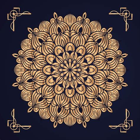럭셔리 만다라 아라베스크 아랍어 패턴 럭셔리 만다라 아라베스크 패턴 아랍어 이슬람 동쪽 스타일 프리미엄 벡터