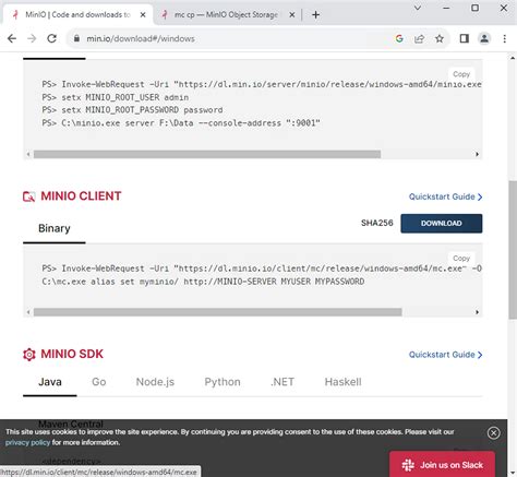 installing minio client on windows deepak rai medium