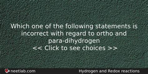 Which One Of The Following Statements Is Incorrect With Regard To Ortho