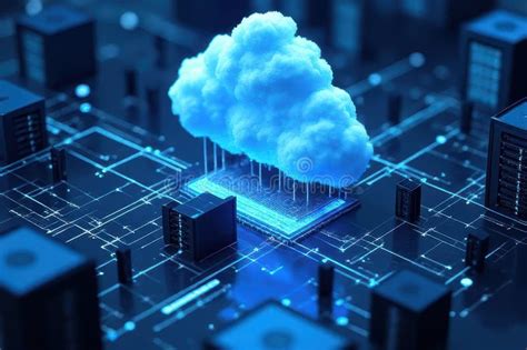 Cloud Computing Visualization Data Center Infrastructure Stock Illustration Illustration Of