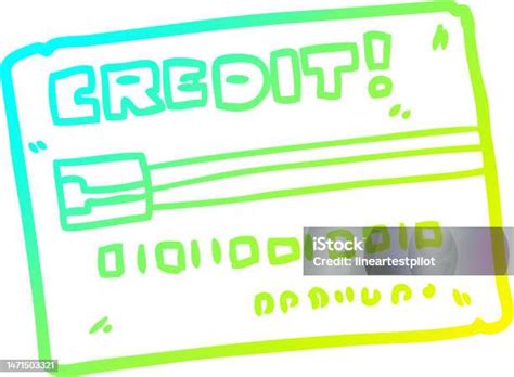 만화 신용 카드의 차가운 그라데이션 선 그리기 귀여운에 대한 스톡 벡터 아트 및 기타 이미지 귀여운 그라데이션 금융 Istock