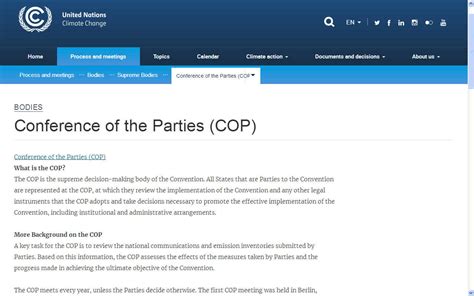 Conferences Of The Parties Cop