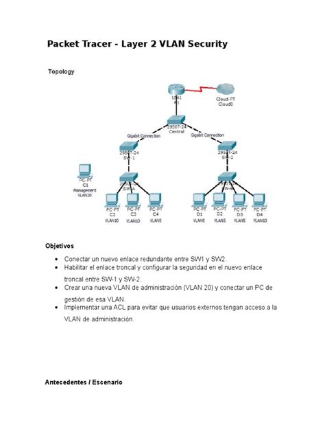 6 5 1 3 Packet Tracer Layer 2 Vlan Security Instructor Pdf Dirección Ip Enrutador