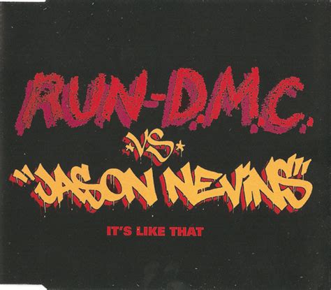 Run Dmc Vs Jason Nevins Its Like That Cd Cdp Uk Ltd Single