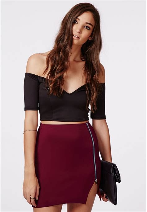Side Split Mini Skirts Midi Skirts With Slit Tkmtam