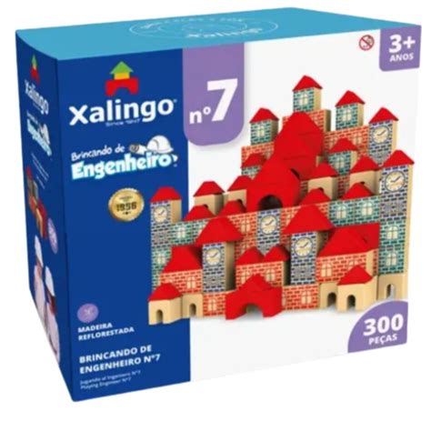 Blocos De Montar 300 Peças Brincando De Engenheiro Brinquedo Educativo