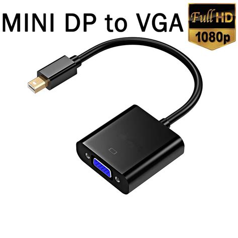 Mini Dp To Vga Male To Female Displayport Display Port Cable Adapter Shopee Malaysia