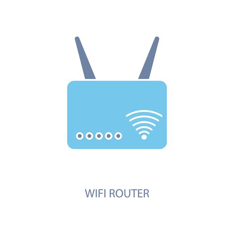 Wifi Router Concept Line Icon Simple Element Illustration Wifi Router Concept Outline Symbol