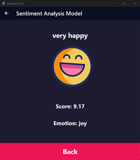 A Sentiment Analysis Model Testing Application For Windows Desktop