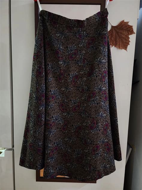 빈티지 패턴 공작새무늬 스커트 당근 중고거래