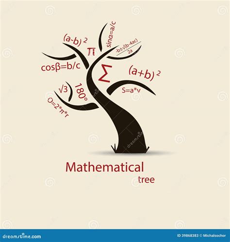 Math Tree Stock Vector Illustration Of Element Decoration 39868383