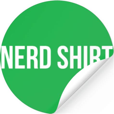 nerd sticker stickers for nerds and nerdy geeks sold by chris marshall