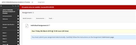 File System Entry Not Readable Blackboard Learn