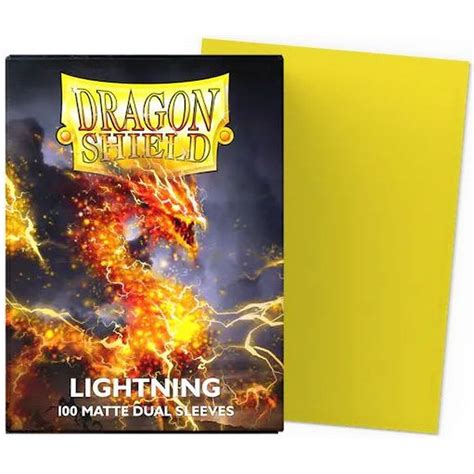 100 Protèges Cartes Standard Dual Matte Lightning Dragon Shield