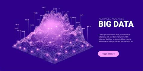 premium vector big data stream analytics information motion
