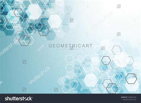Technology Structure Molecular Connect Elements Connection Stock Vector