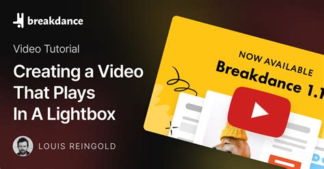 How To Create A Video Lightbox In Wordpress With Breakdance Tutorials