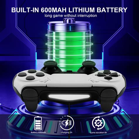 Wireless P4 Gamepad Switch Pc One Tap Wake 6 Axis Dual Motor Vibration Control Shopee Malaysia