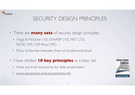 Secure By Design Security Design Principles For The Working Architect