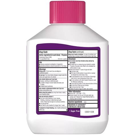 Miralax Laxative Powder Shop Digestion And Nausea At H E B