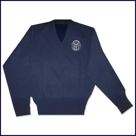 Vicki Marsha Uniforms V Neck Pullover Sweater With Embroidered Logo